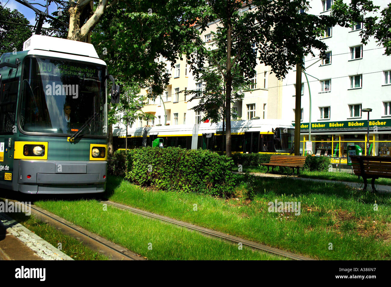 tracks of the city tram in Berlin Stock Photo - Alamy