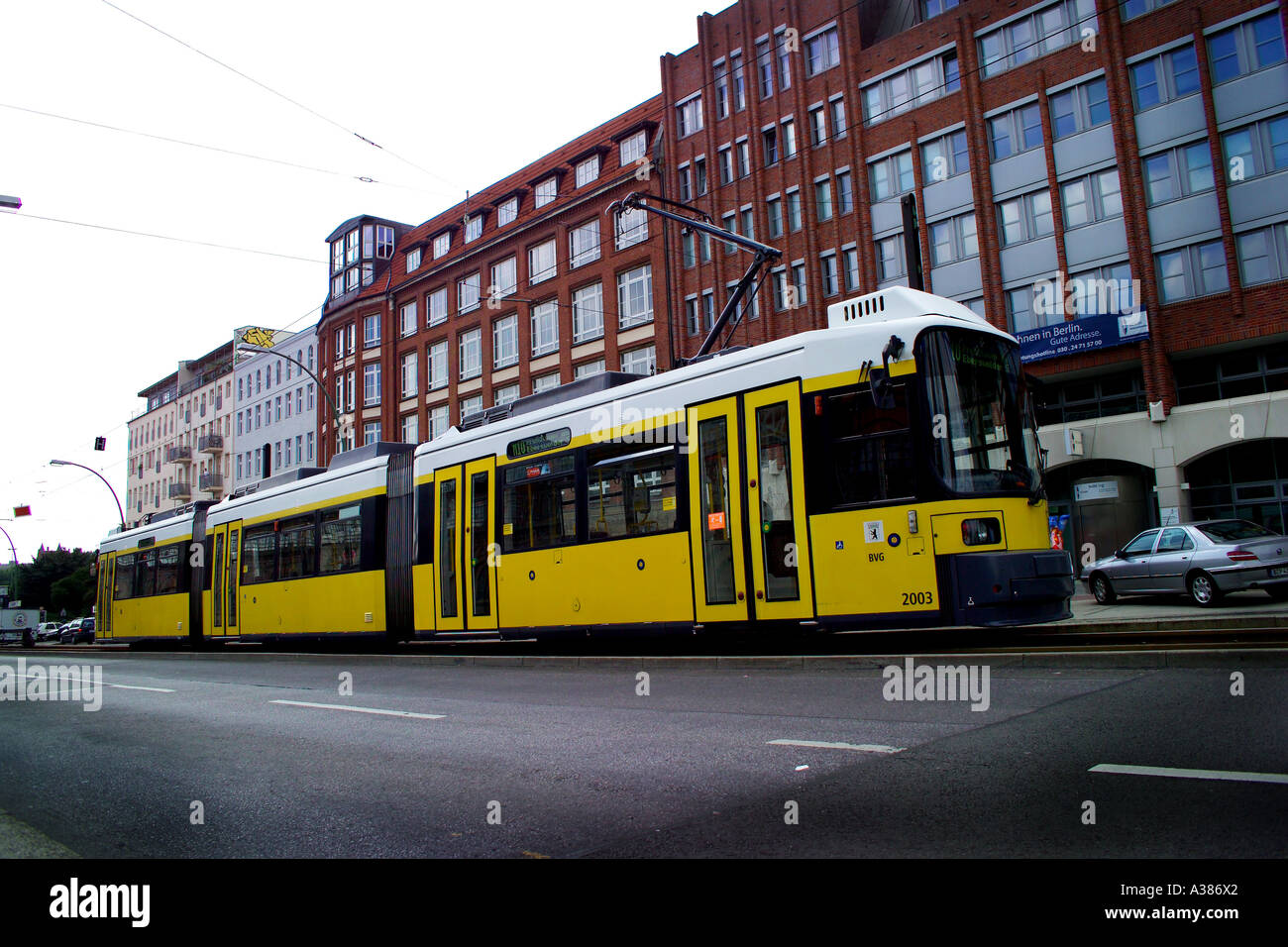 tracks of the city tram in Berlin Stock Photo - Alamy