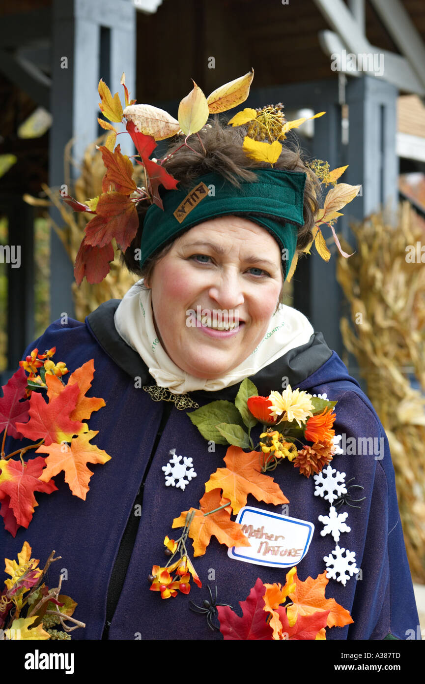 PRESERVES Libertyville, Illinois Woman dressed in costume as Mother ...