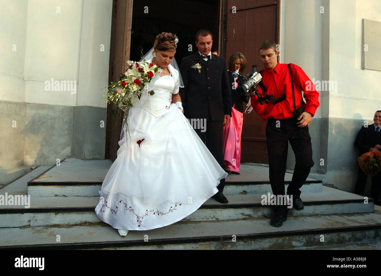 Wedding in the polish village Bocki Stock Photo - Alamy