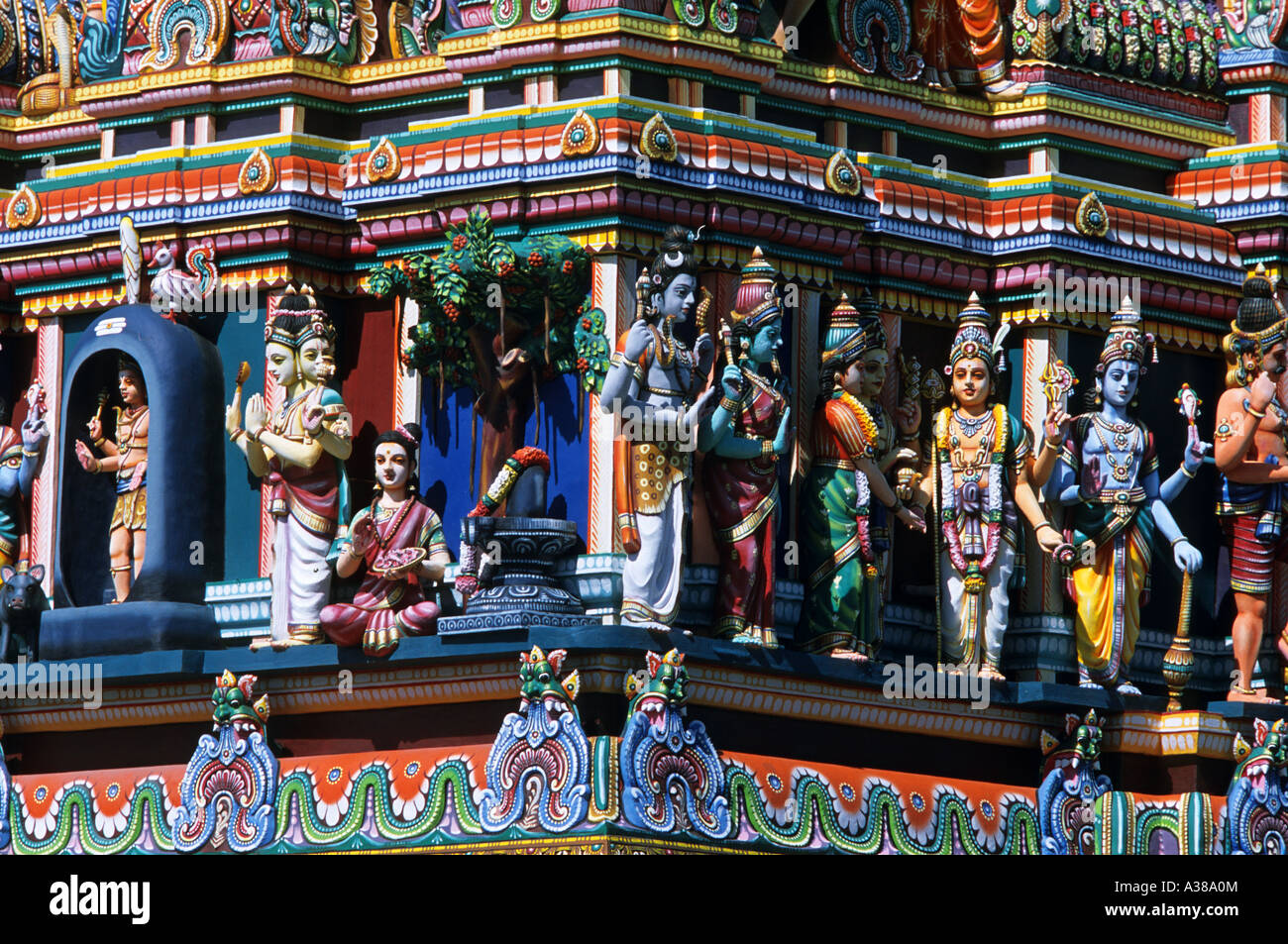 TEMPLE AT SAINT-ANDRE - REUNION ISLAND Stock Photo - Alamy