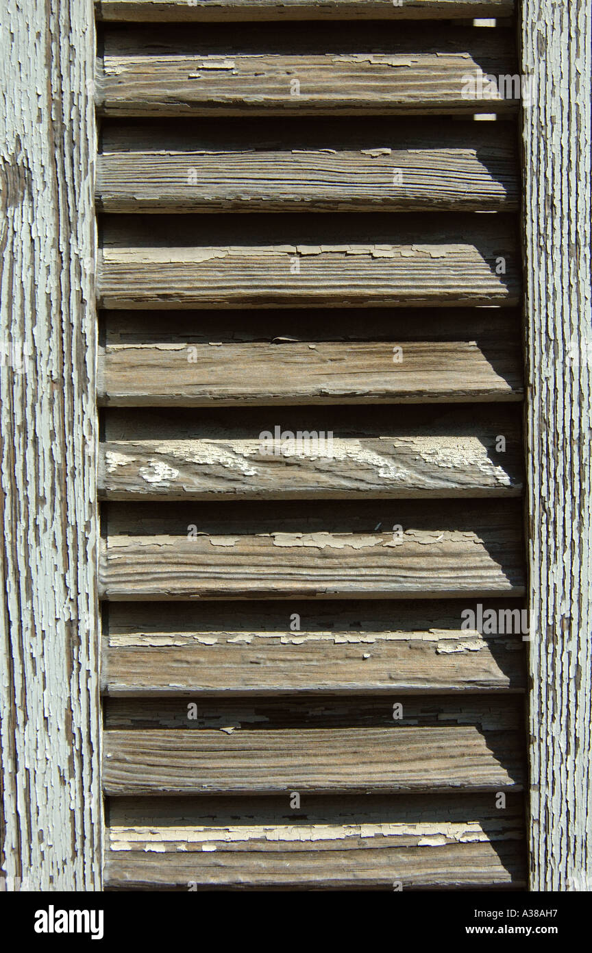 detail of French wooden window shutter Stock Photo - Alamy