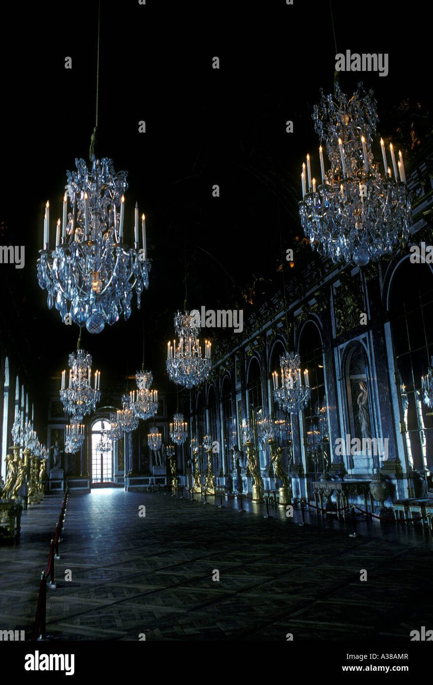 Hall of Mirrors, Grand Gallery, Palace of Versailles, city of ...