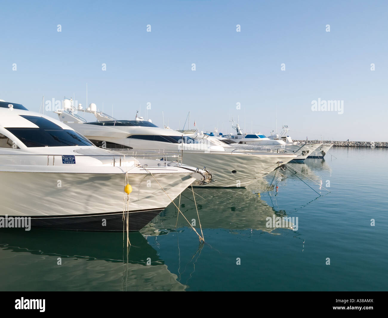 Marbella spain motor yacht marina hi-res stock photography and images ...