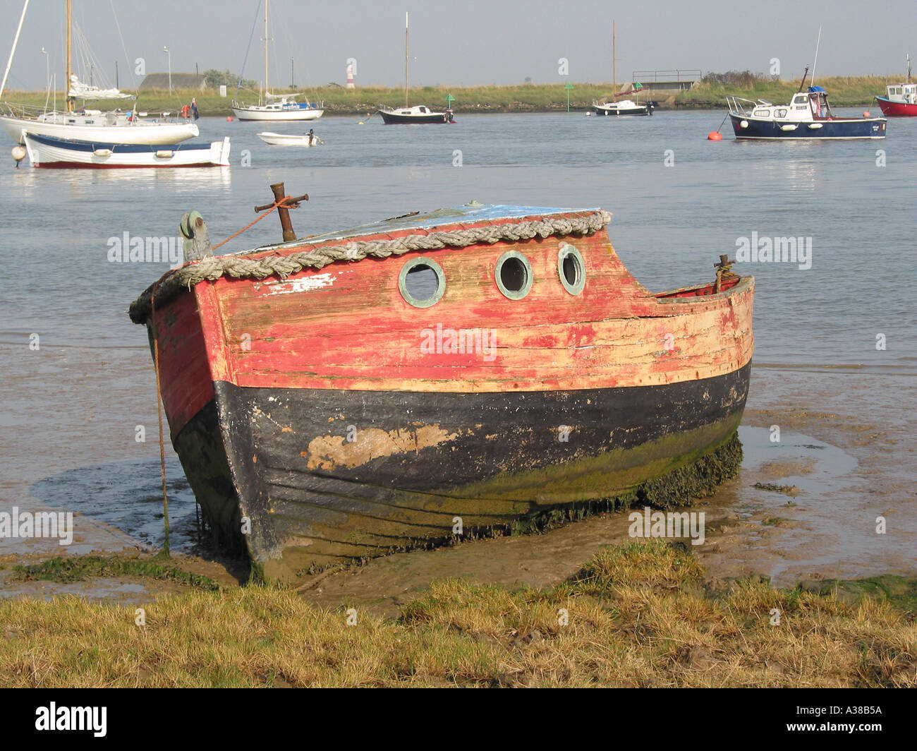 Typical Orford Riverside Scene River Ore Suffolk Great Britain Stock ...