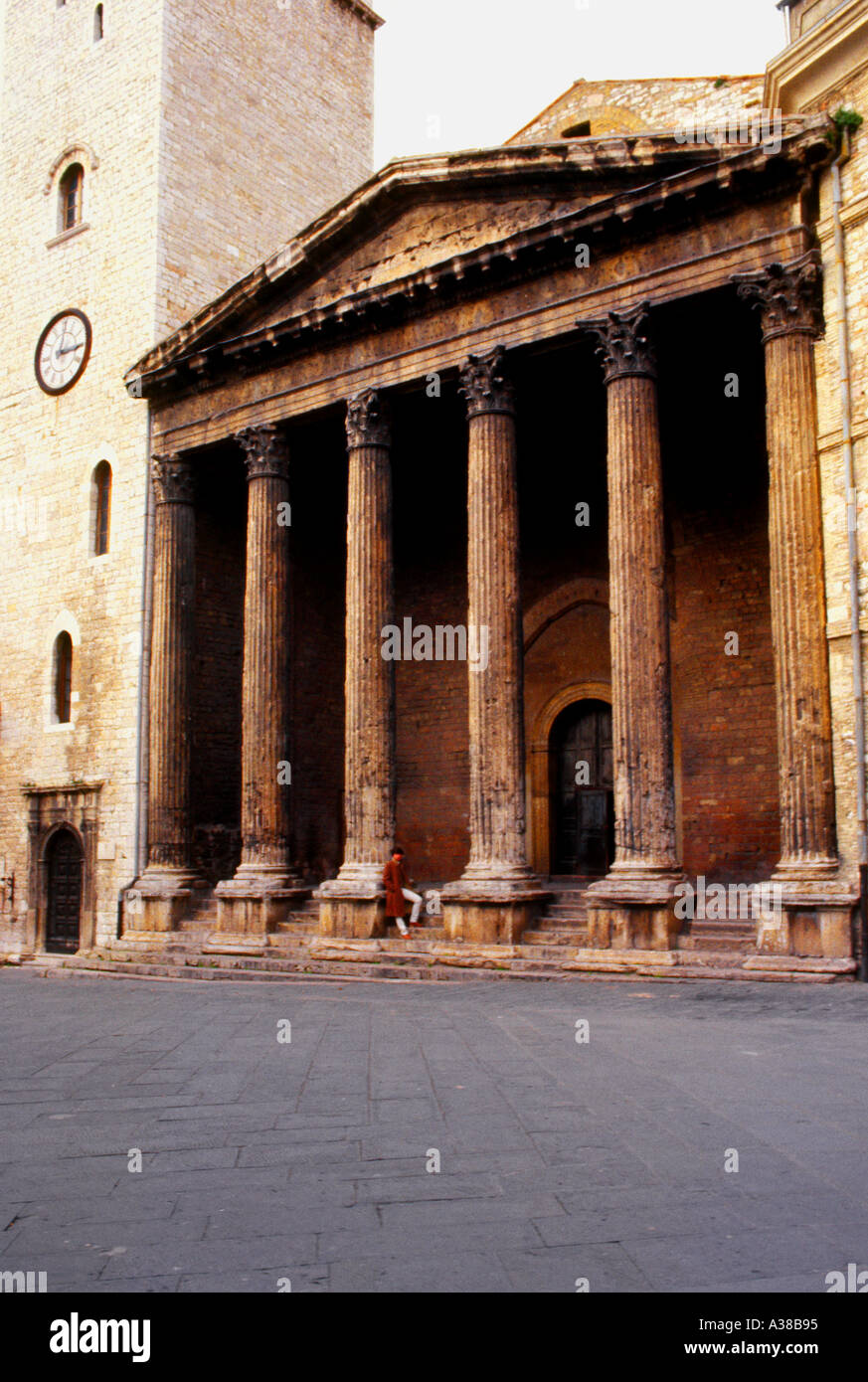 Assisi. Temple of Minerva Stock Photo - Alamy