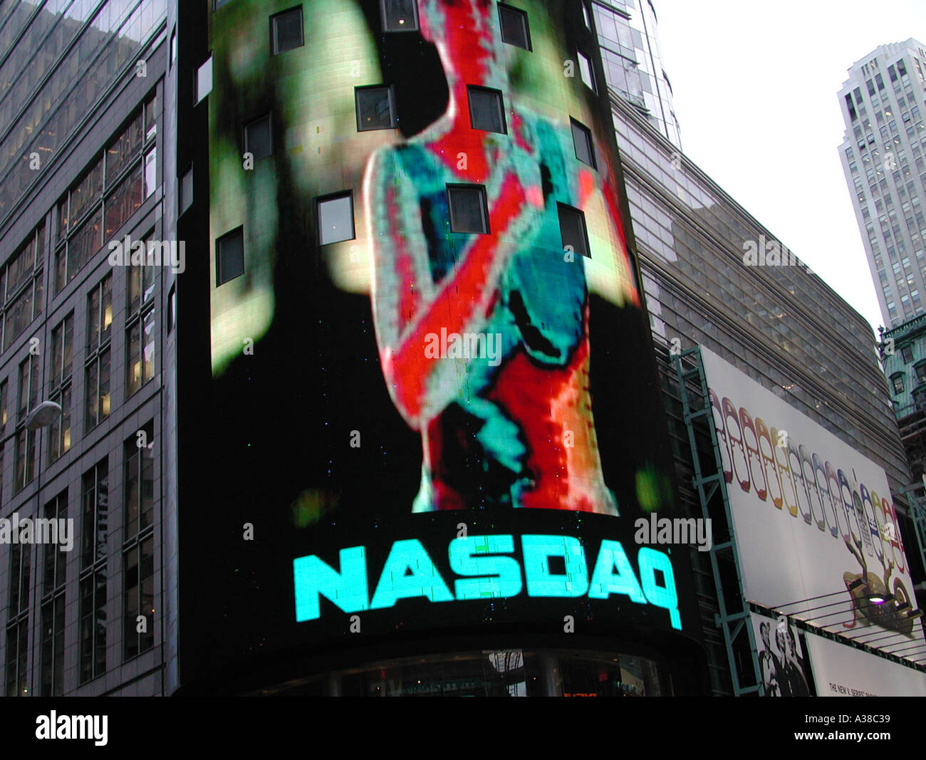 NASDAQ Times Square New York Stock Photo - Alamy