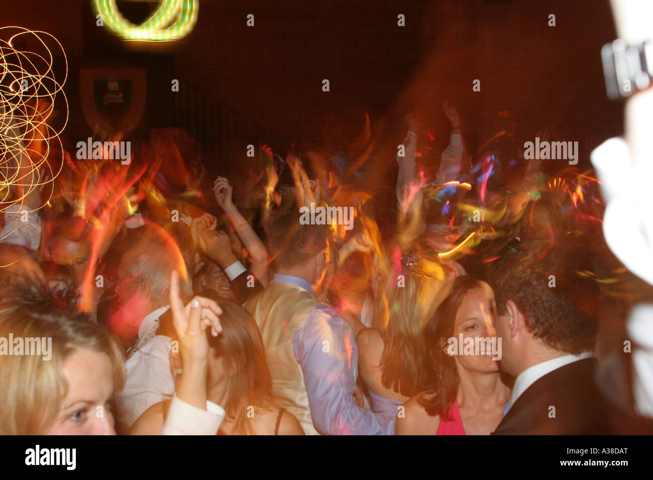 Guests dancing at a wedding Stock Photo - Alamy