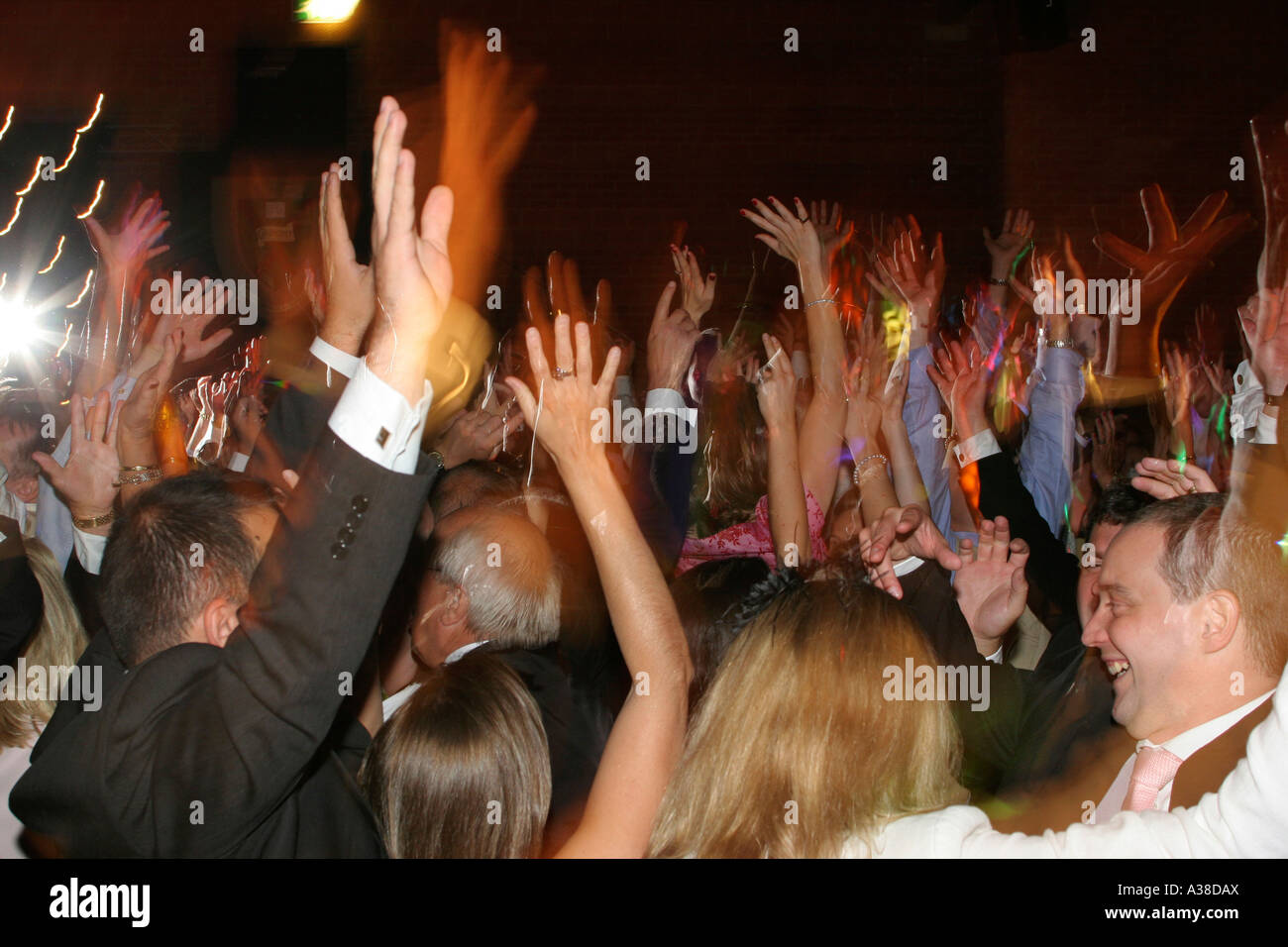 Guests dancing at a wedding Stock Photo - Alamy