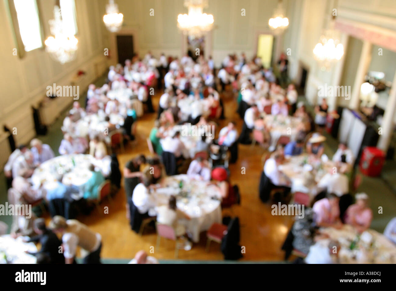 Guests at wedding dinner Stock Photo - Alamy