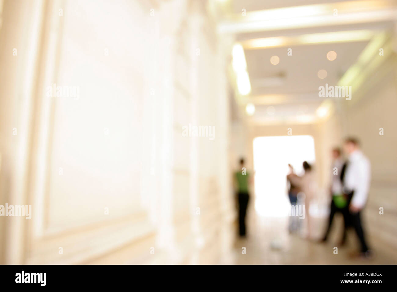 Corporate photography - Arty shot of office staff taking a break Stock ...