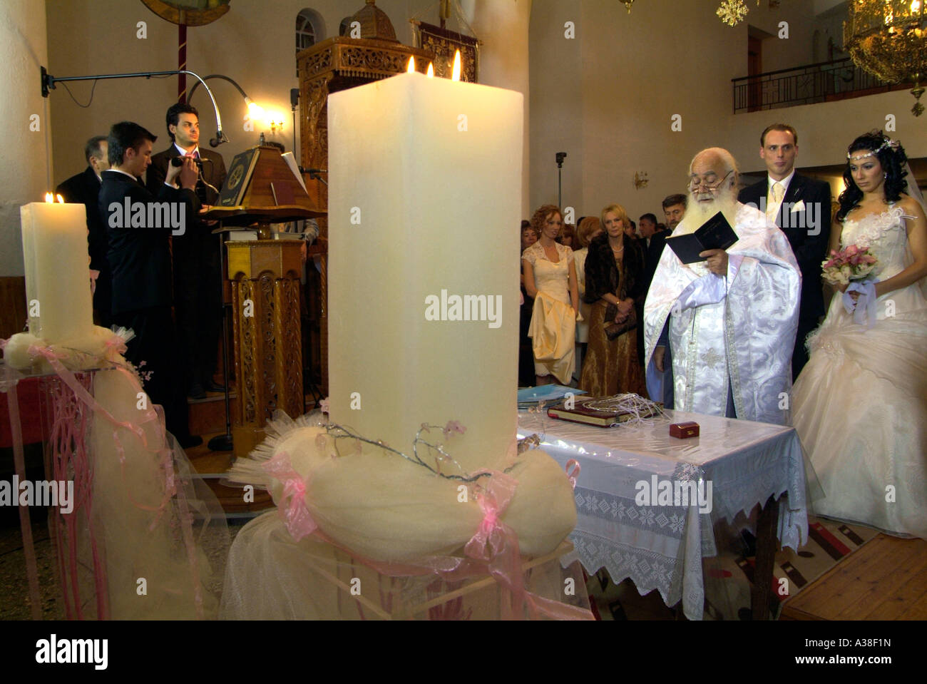 Greek Orthodox Wedding Ceremony Stock Photo - Alamy