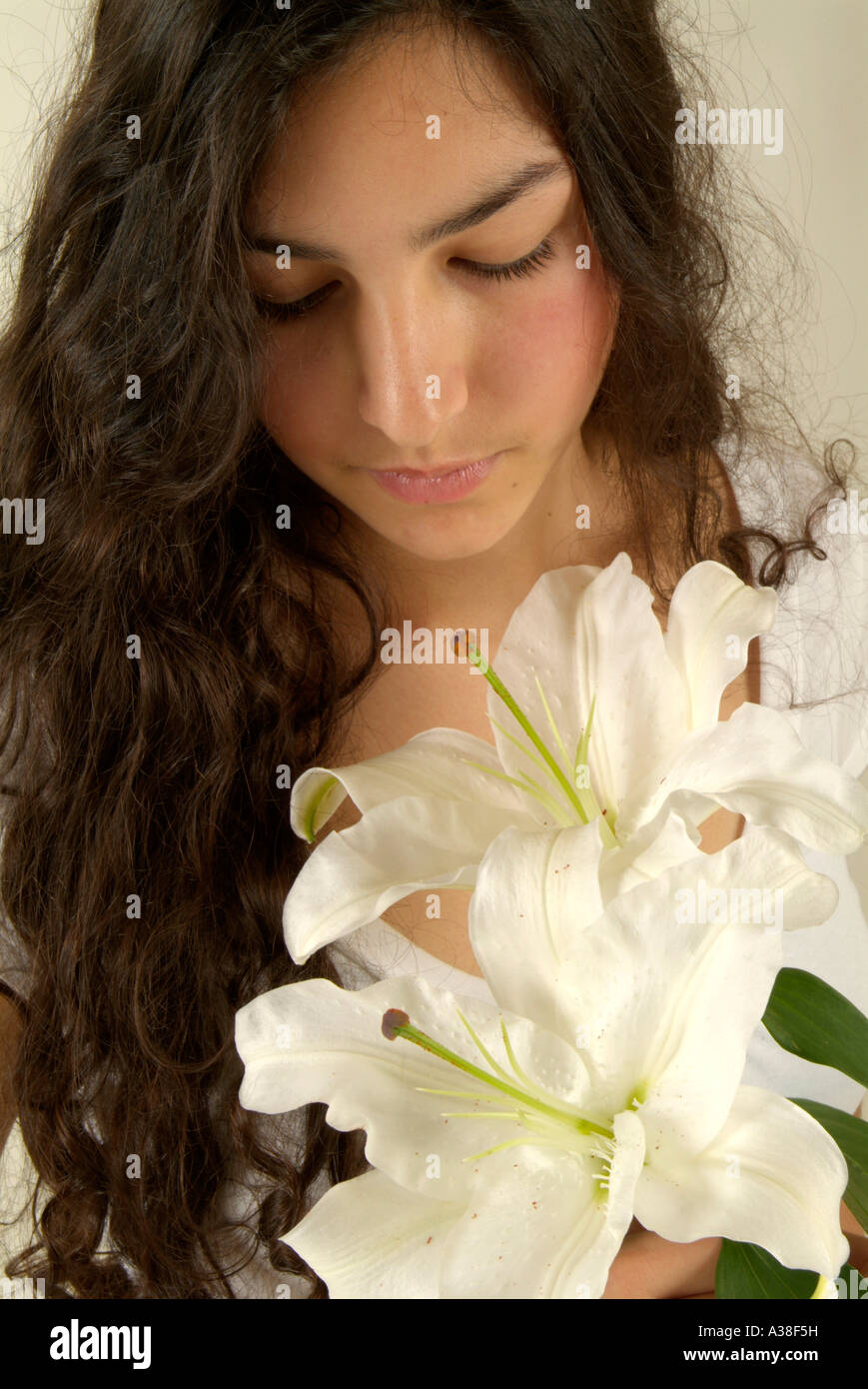 Averted face hi-res stock photography and images - Alamy