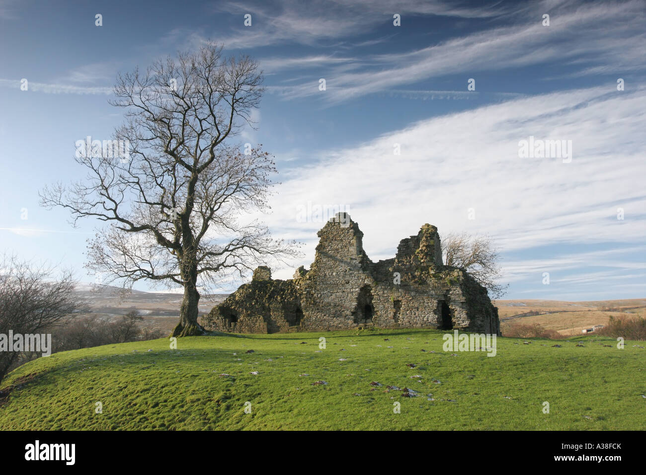 The Ruin of Pendragon Castle Near Kirkby Stephen Mallerstang Cumbria ...