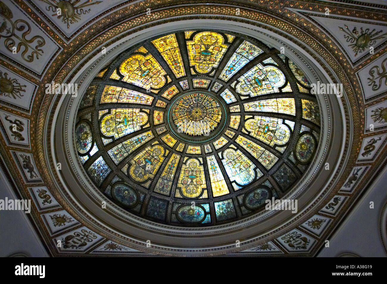 ILLINOIS Chicago Chicago Cultural Center former city library building ...