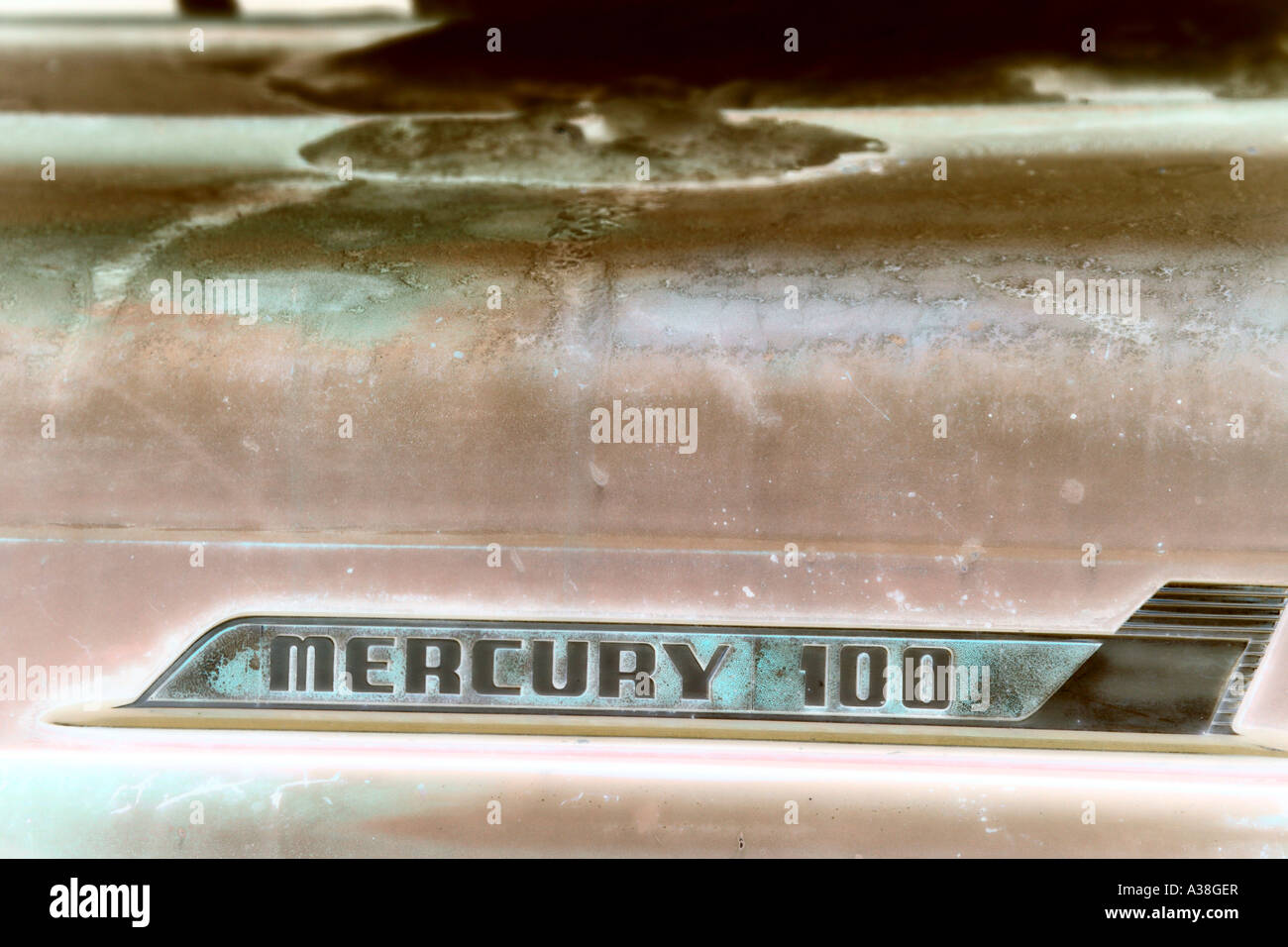 Mercury 100 emblem Stock Photo - Alamy