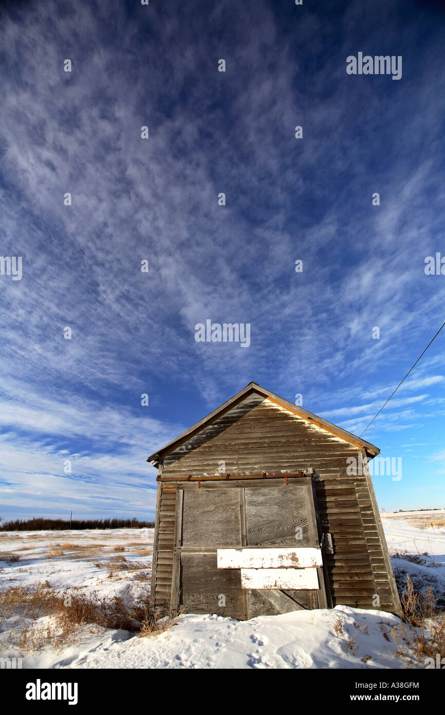 wood garage in winter Stock Photo - Alamy