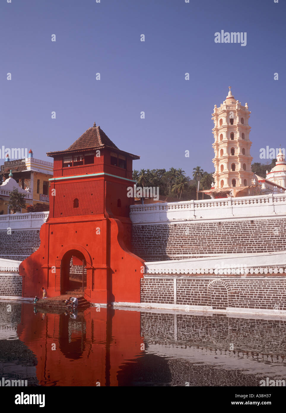 Shri Mangesh Temple Ponda Goa India Stock Photo - Alamy