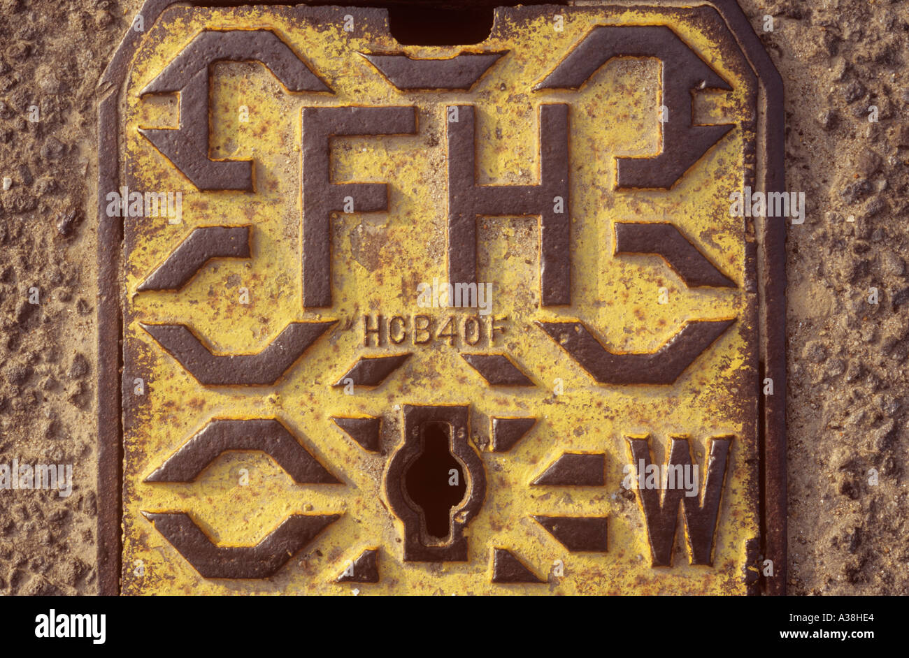 Metal hydrant plate hi-res stock photography and images - Alamy