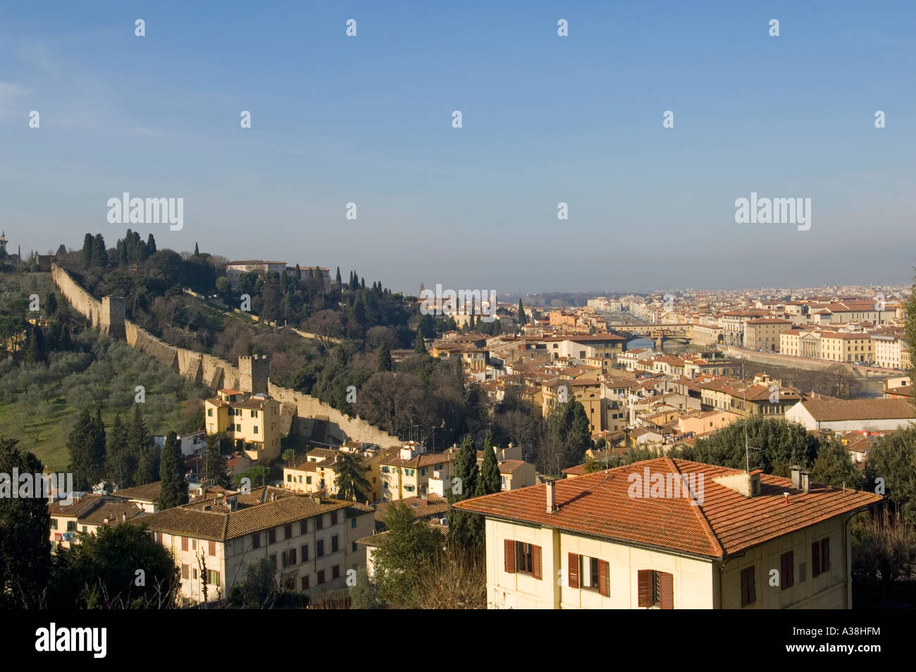 Old roman walls of florence hi-res stock photography and images - Alamy