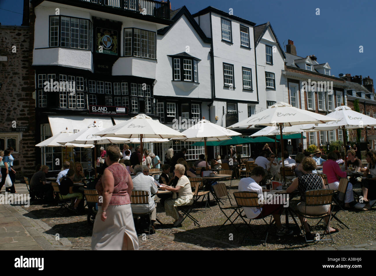 Old map of exeter england hi-res stock photography and images - Alamy