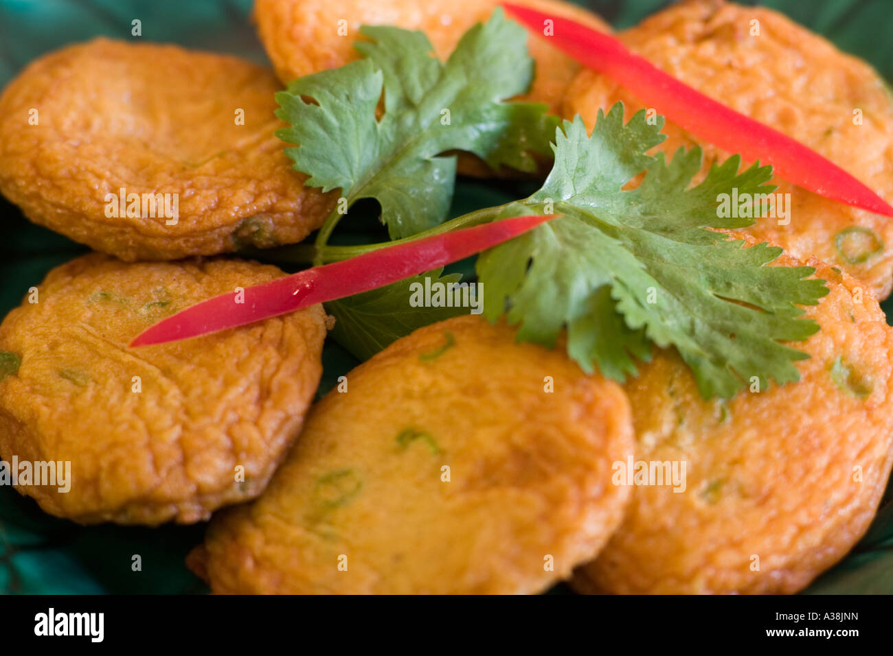 Thai fish cakes Stock Photo - Alamy