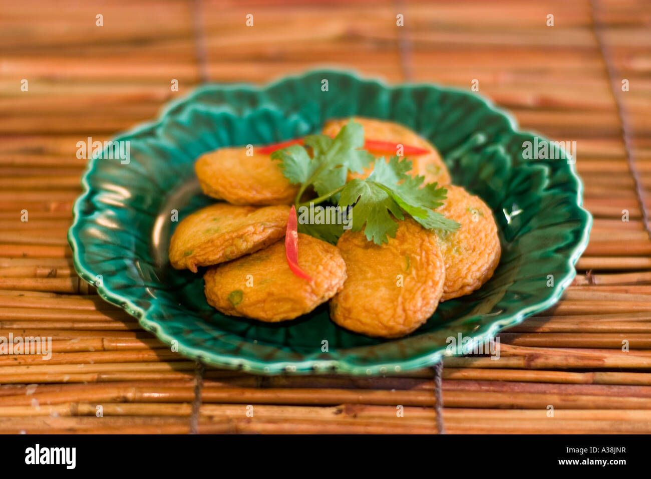 Thai fish cakes Stock Photo - Alamy