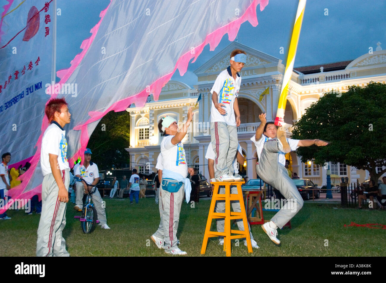 The Chingay Festival in Penang Malaysia Stock Photo - Alamy
