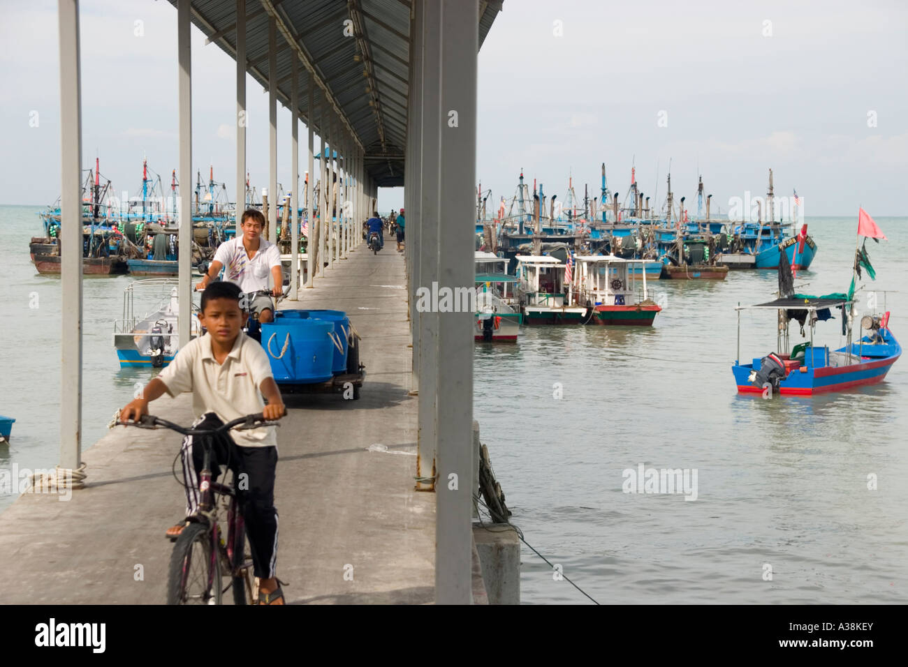 Teluk Bahang fishing village Penang Stock Photo - Alamy