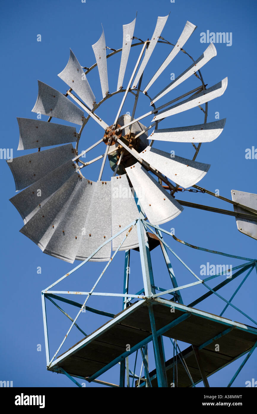 Wind pump at the Centre for Alternative Technology Stock Photo - Alamy