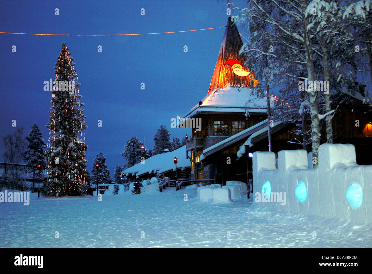Santa Claus Village in Rovaniemi Finland Stock Photo - Alamy