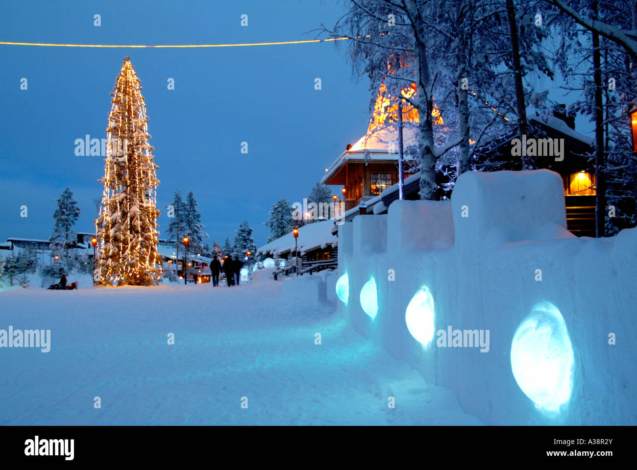 Santa Claus Village in Rovaniemi Finland Stock Photo - Alamy