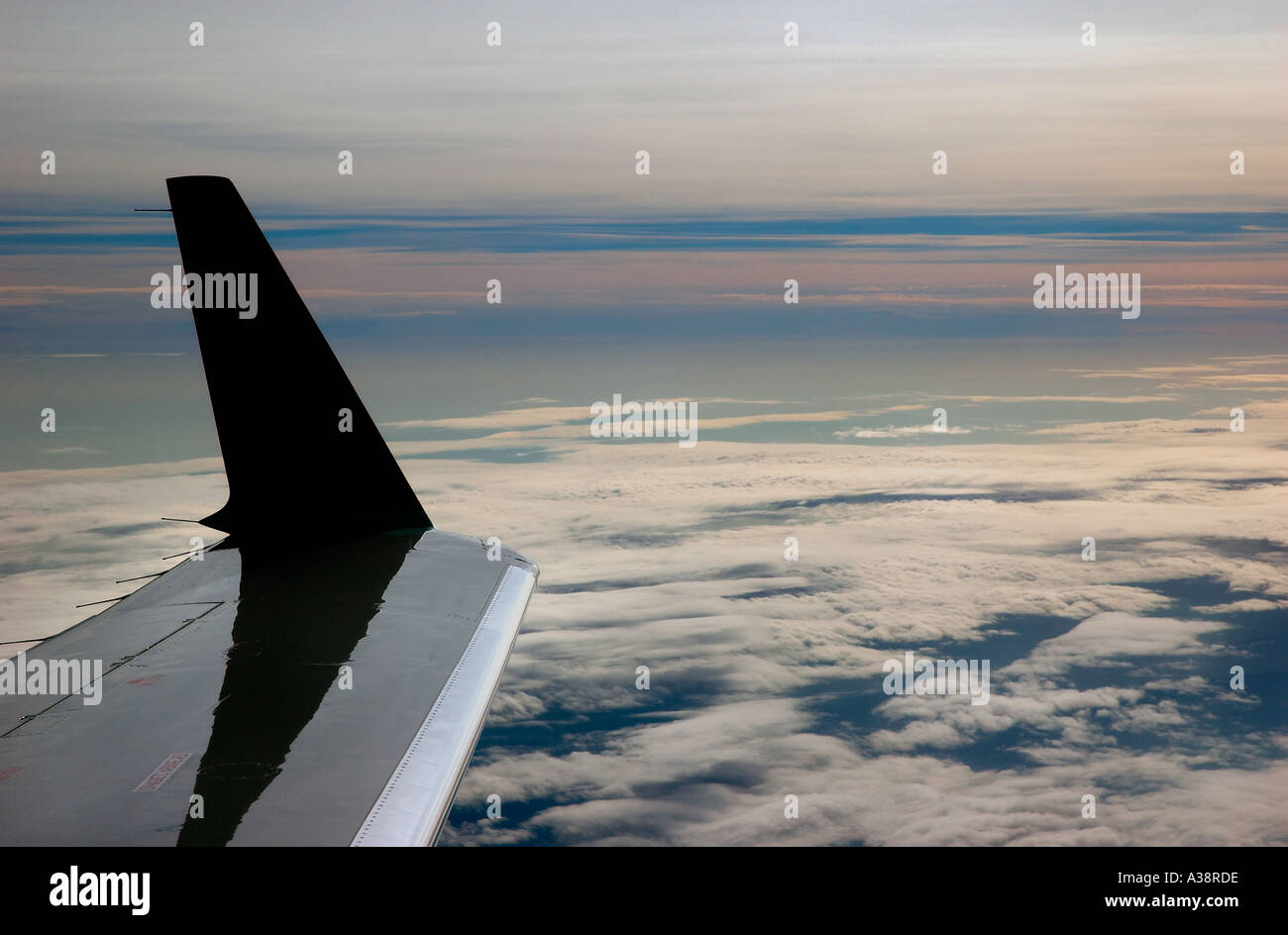 View of clouds and horizon as seen from an aircraft Stock Photo - Alamy