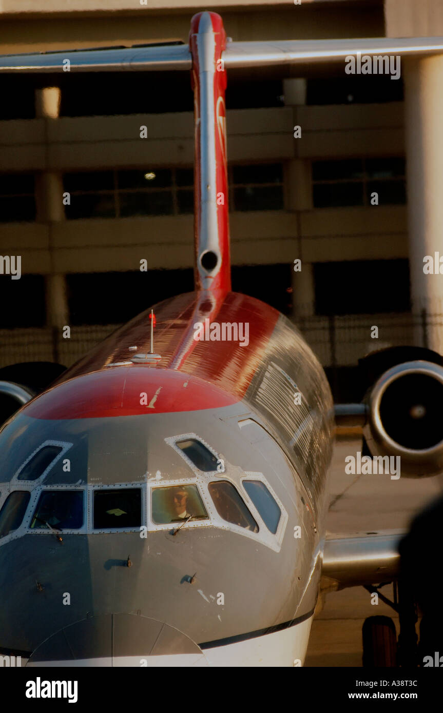 Closeup of pilot and aircraft before takeoff Stock Photo - Alamy