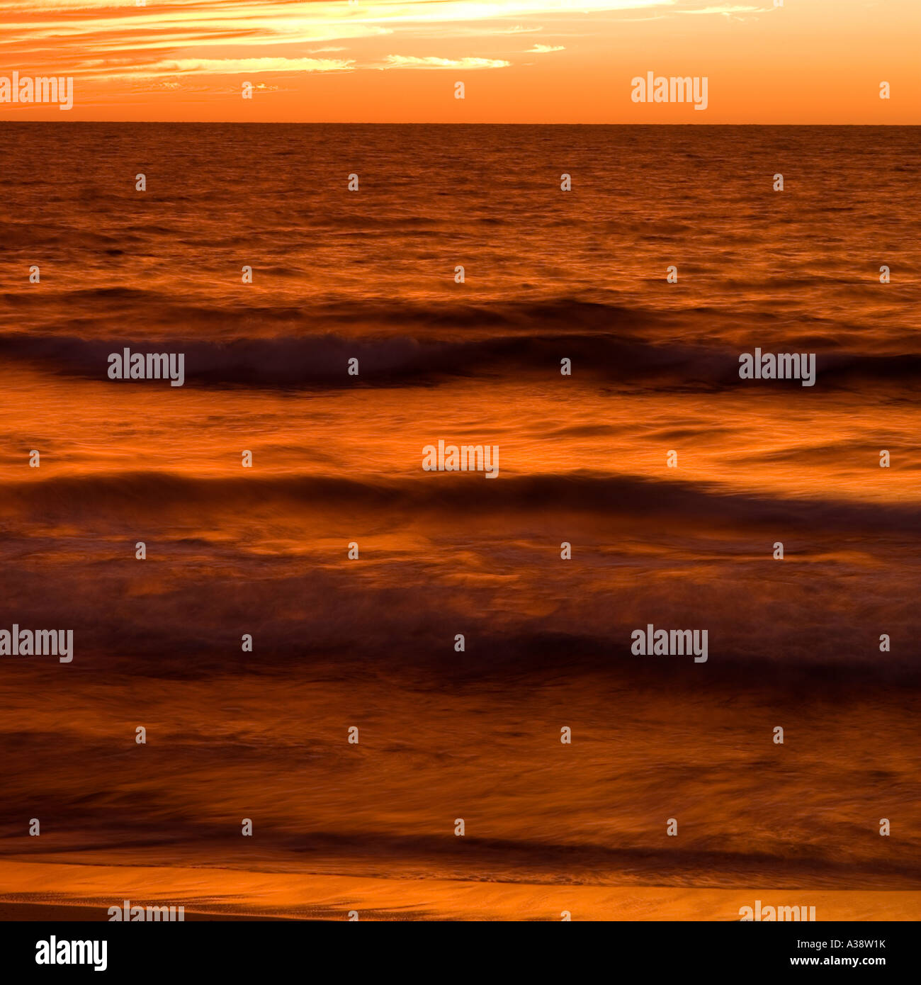 Dramatic Sunset looking west over the Pacific Ocean Mazatlan Sinaloa ...