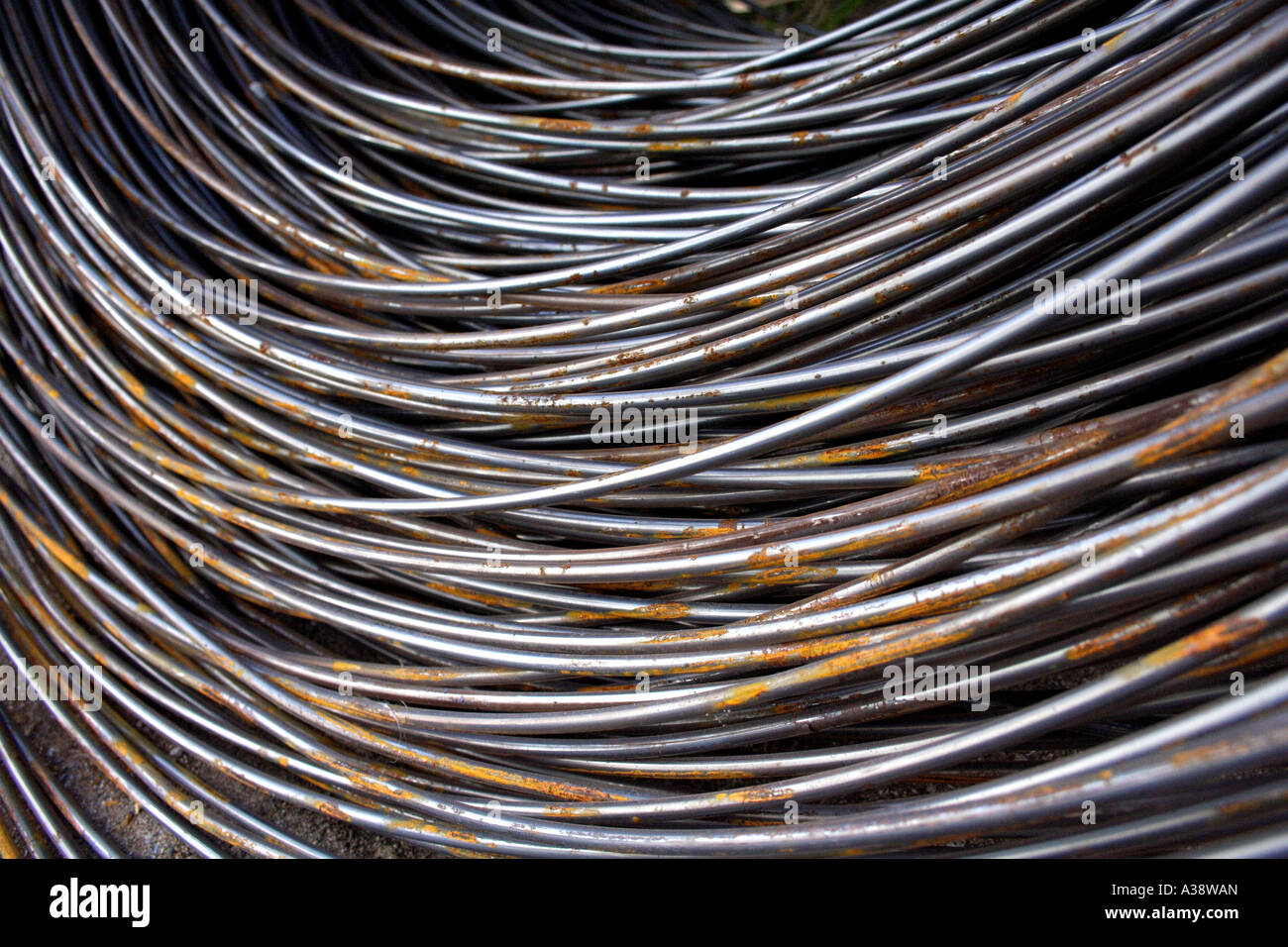 Coil of wire Stock Photo - Alamy