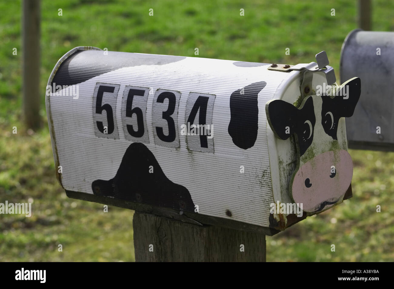 Quaint country mailbox Stock Photo - Alamy