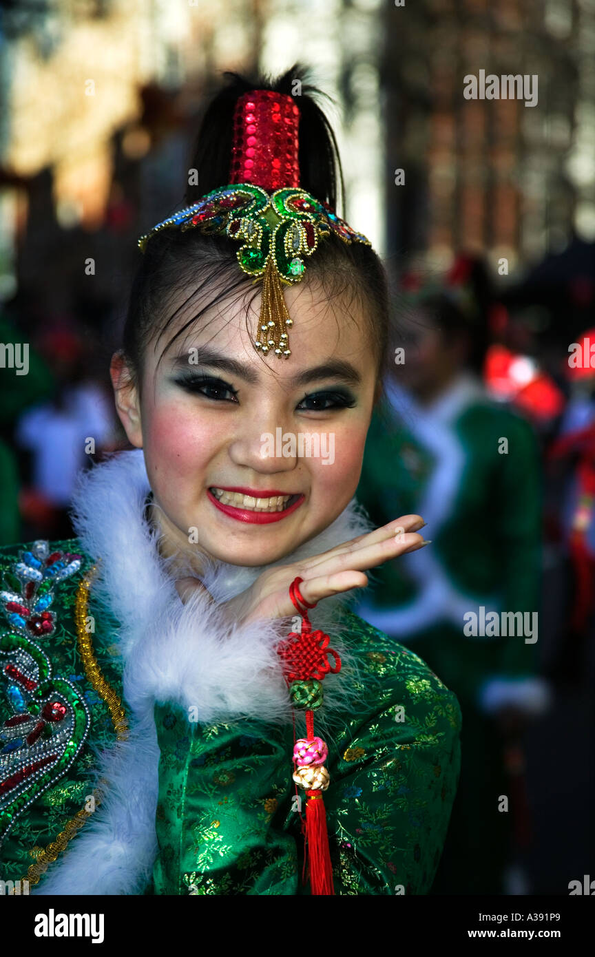 Chinese New Year Parade with the Gold Sail Dance Group Troupe in ...