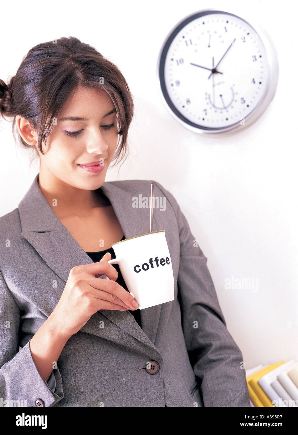 Coffee time in the office Stock Photo - Alamy