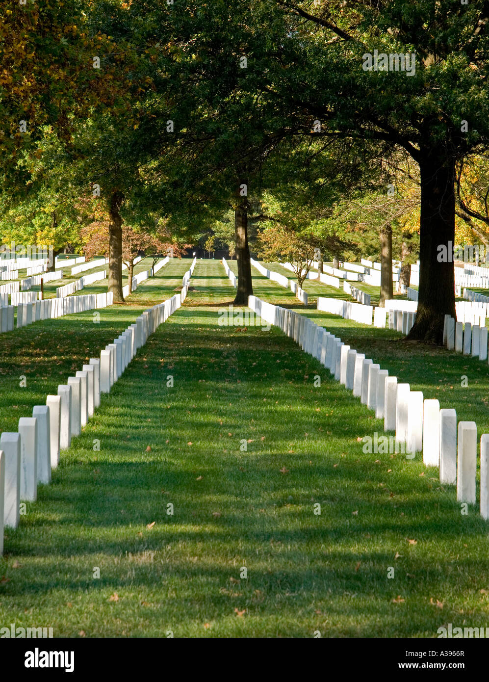 Camp Butler National Cemetery near Springfield, Illinois Stock Photo ...