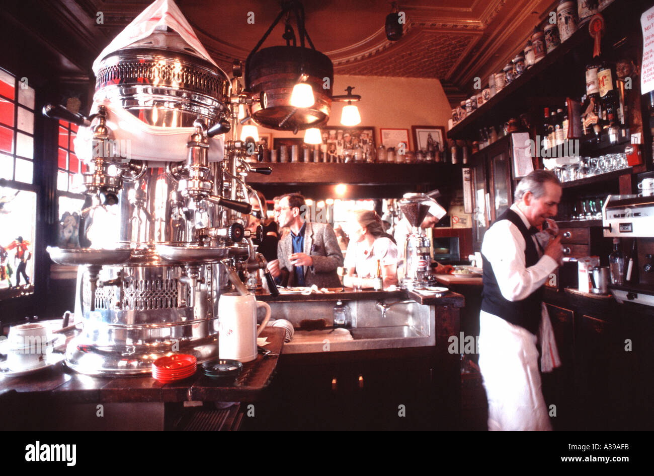 Paris France, People Sharing Drinks at "Paris Bar" in "French Brasserie ...