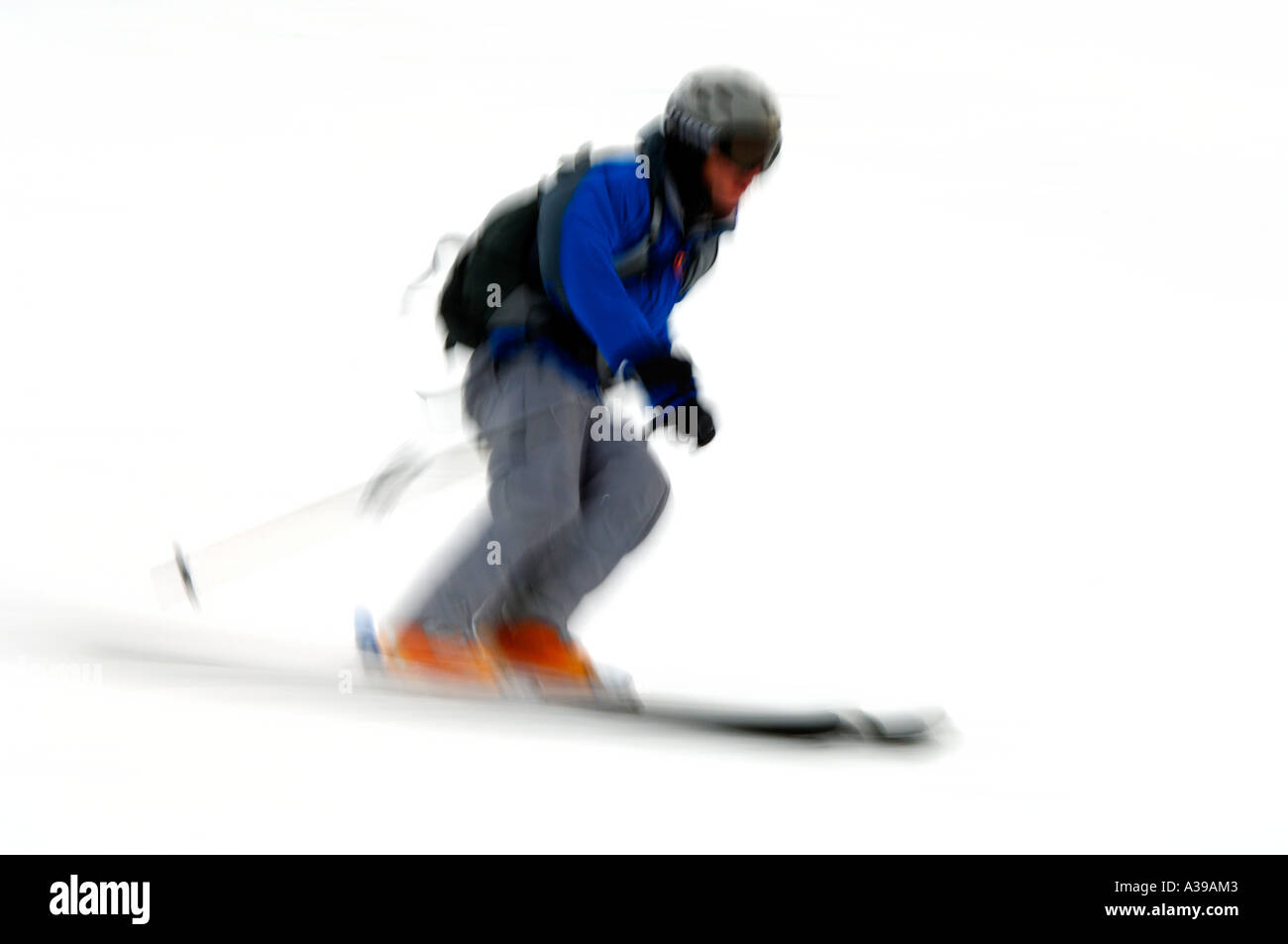 male skier at speed Stock Photo - Alamy