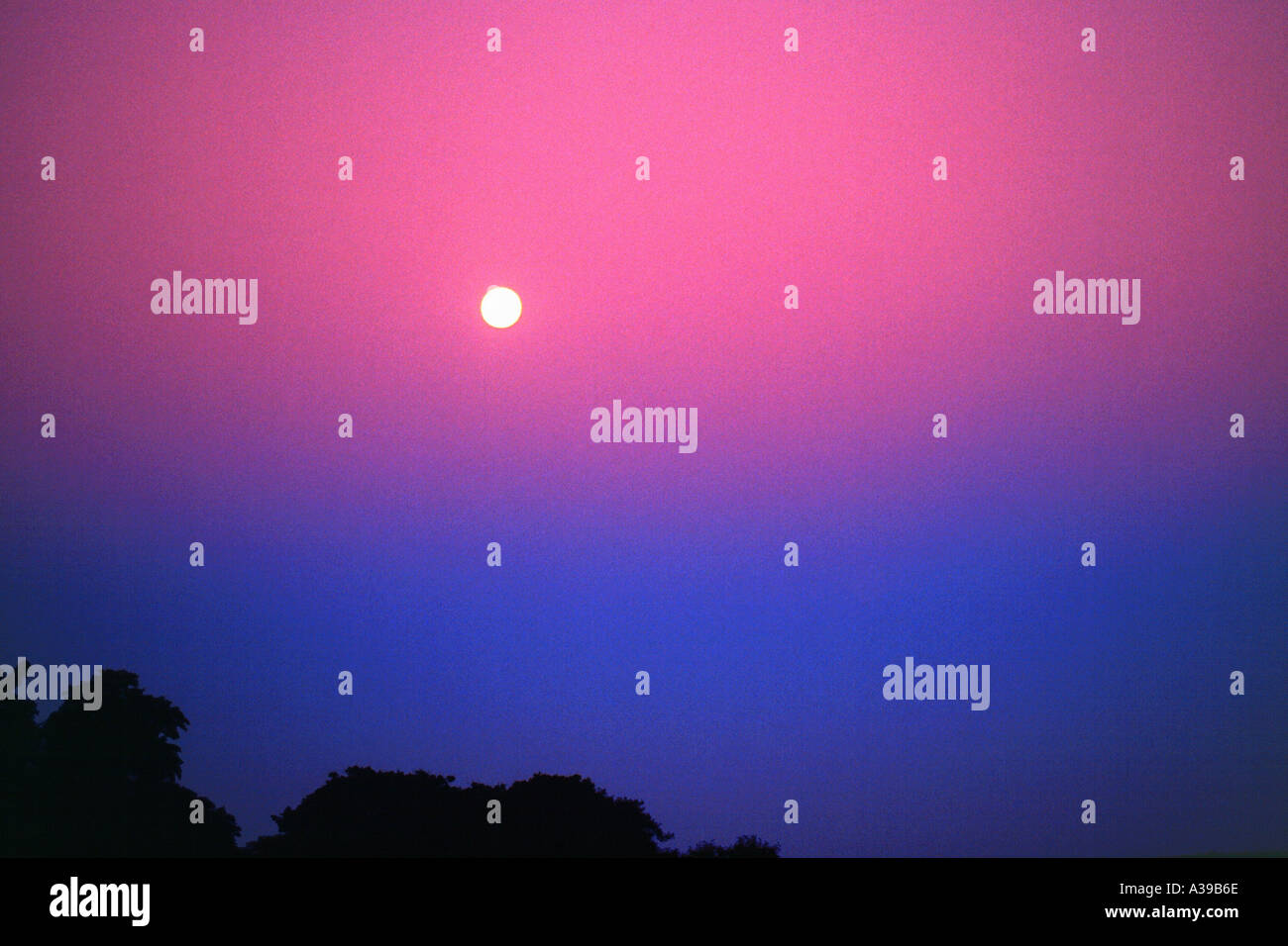 Moon in afternoon hi-res stock photography and images - Alamy