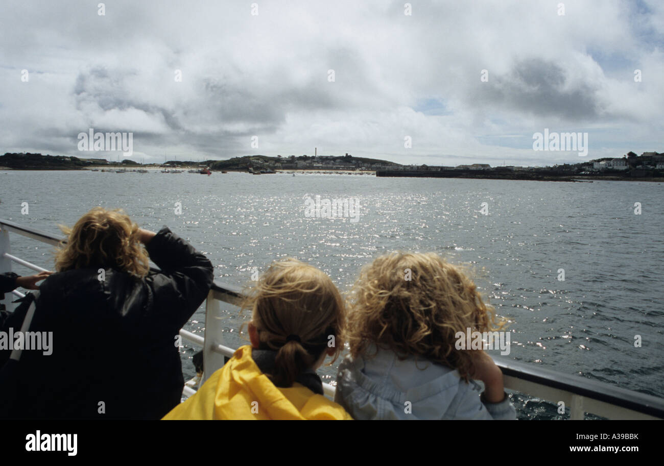 Arriving in the Scillies by ferry Scilly Islands Scillies Cornwall UK ...