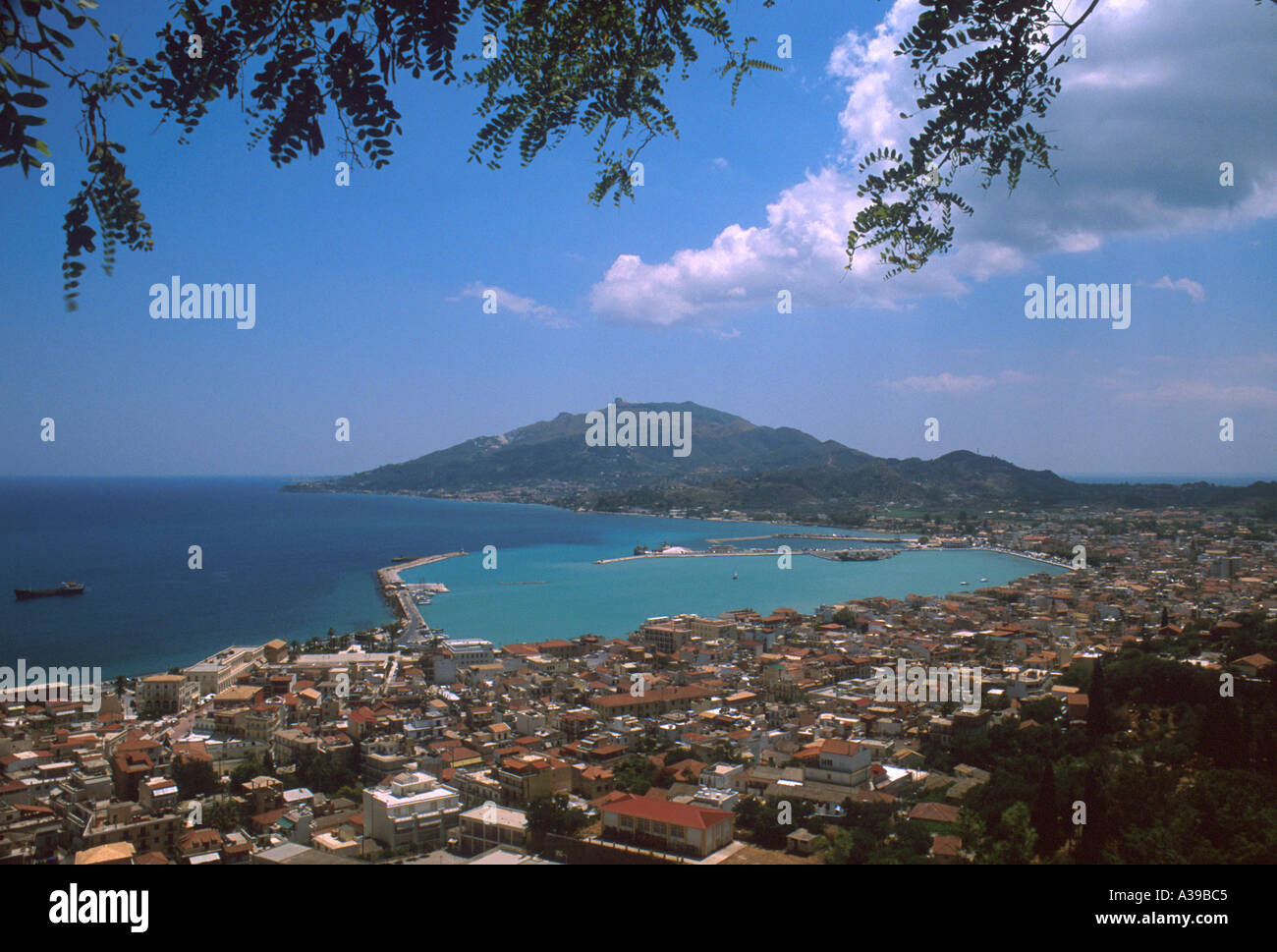 Zante town from Bohali Zakynthos Stock Photo - Alamy