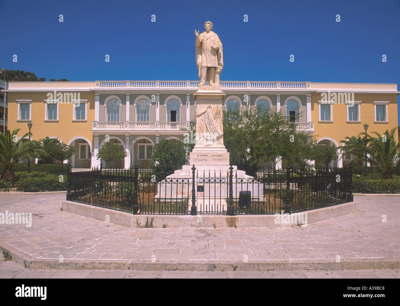Solomos Square Zakynthos Stock Photo - Alamy
