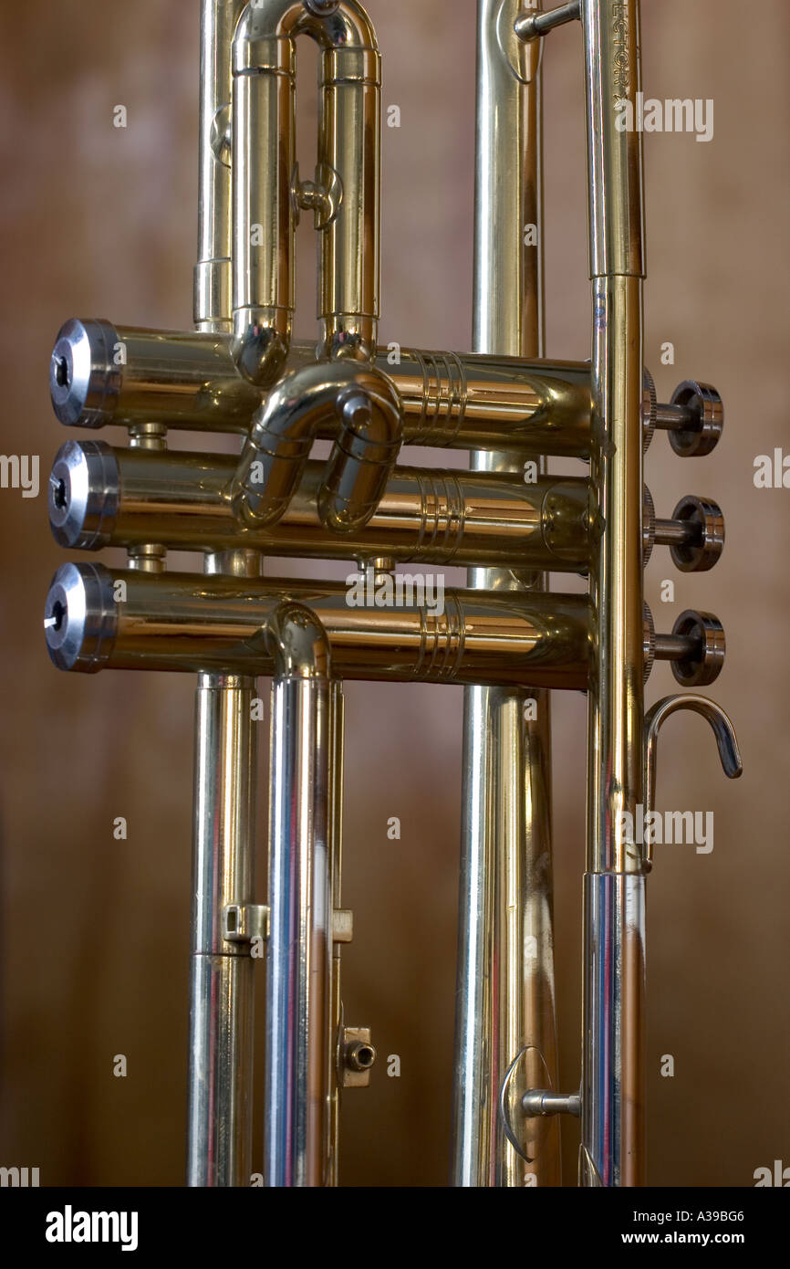 Music trumpet valves hi-res stock photography and images - Alamy