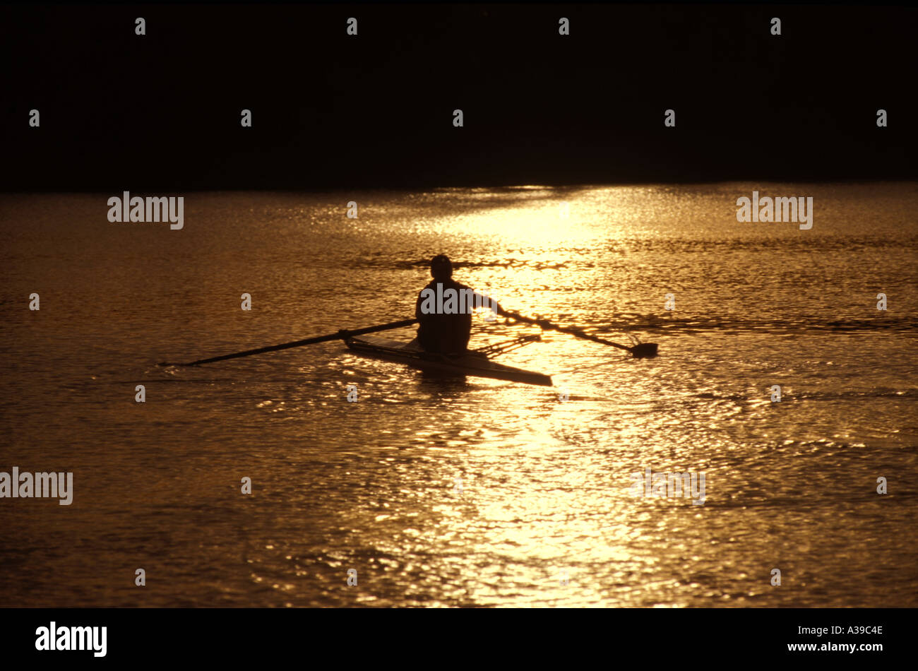 Lone rower hi-res stock photography and images - Alamy