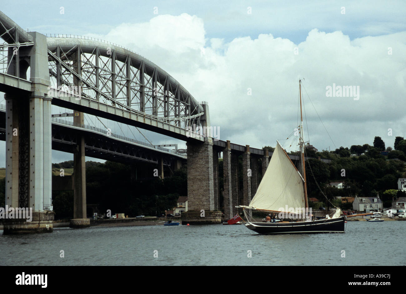 Brunel Bridge at Saltash Cornwall UK England Stock Photo - Alamy