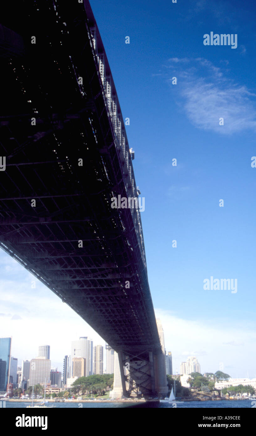 Underside view of Sydney Harbour Bridge Australia Stock Photo - Alamy